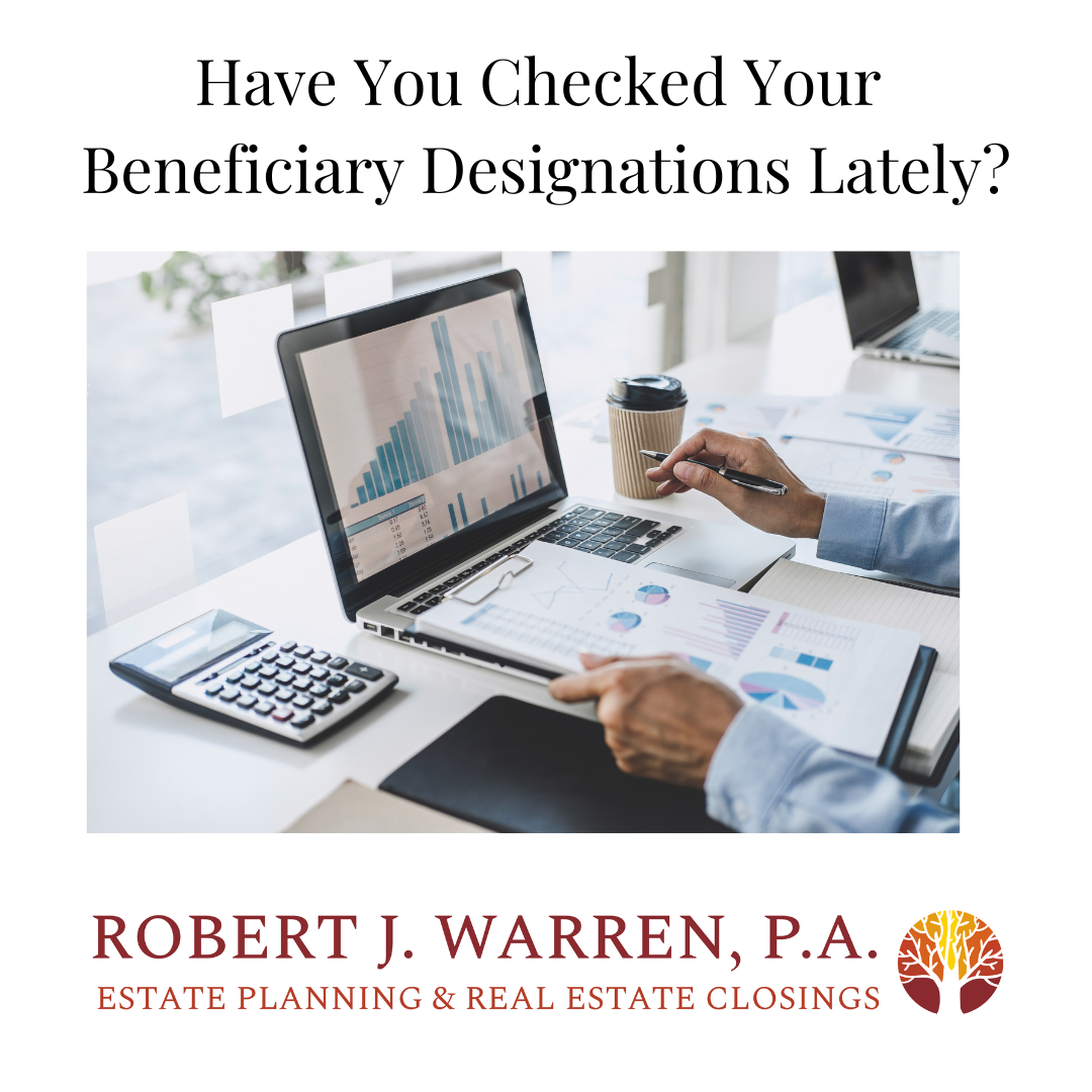 Beneficiary designations on financial accounts